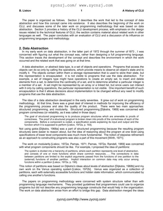 A history of clu | PDF