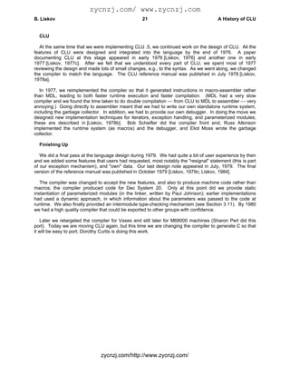 A history of clu | PDF