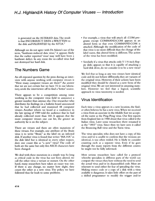 A history of computer viruses introduction | PDF | Free Download