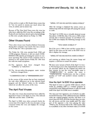 A history of computer viruses the famous `trio' | PDF