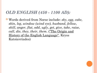 History of English Language and the people on how they are able to ...
