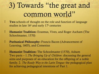 A history of english language teaching - Section 1 (3,4,5) | PPT