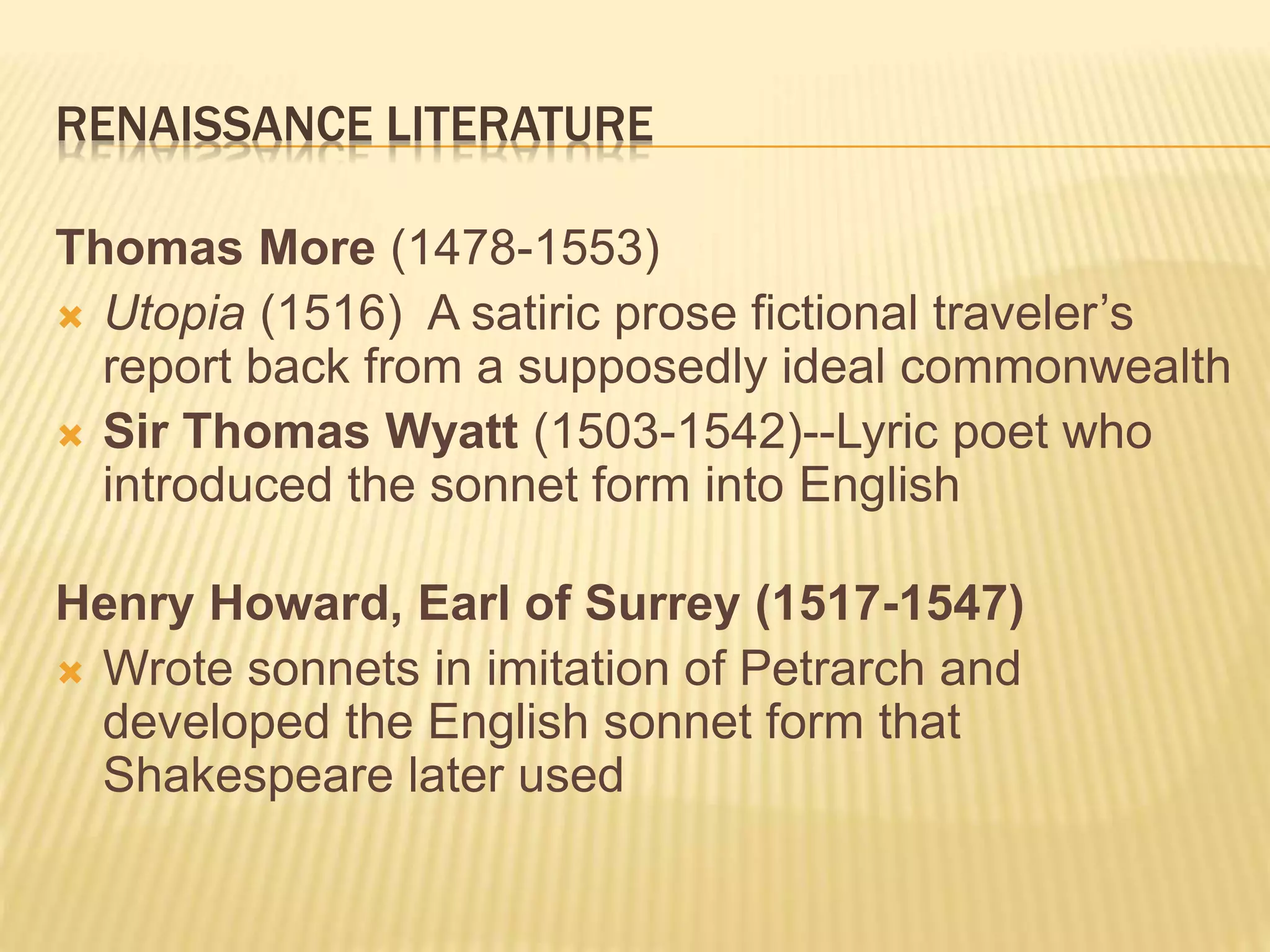 A history of english literature | PPTX | Genealogy and Ancestry ...