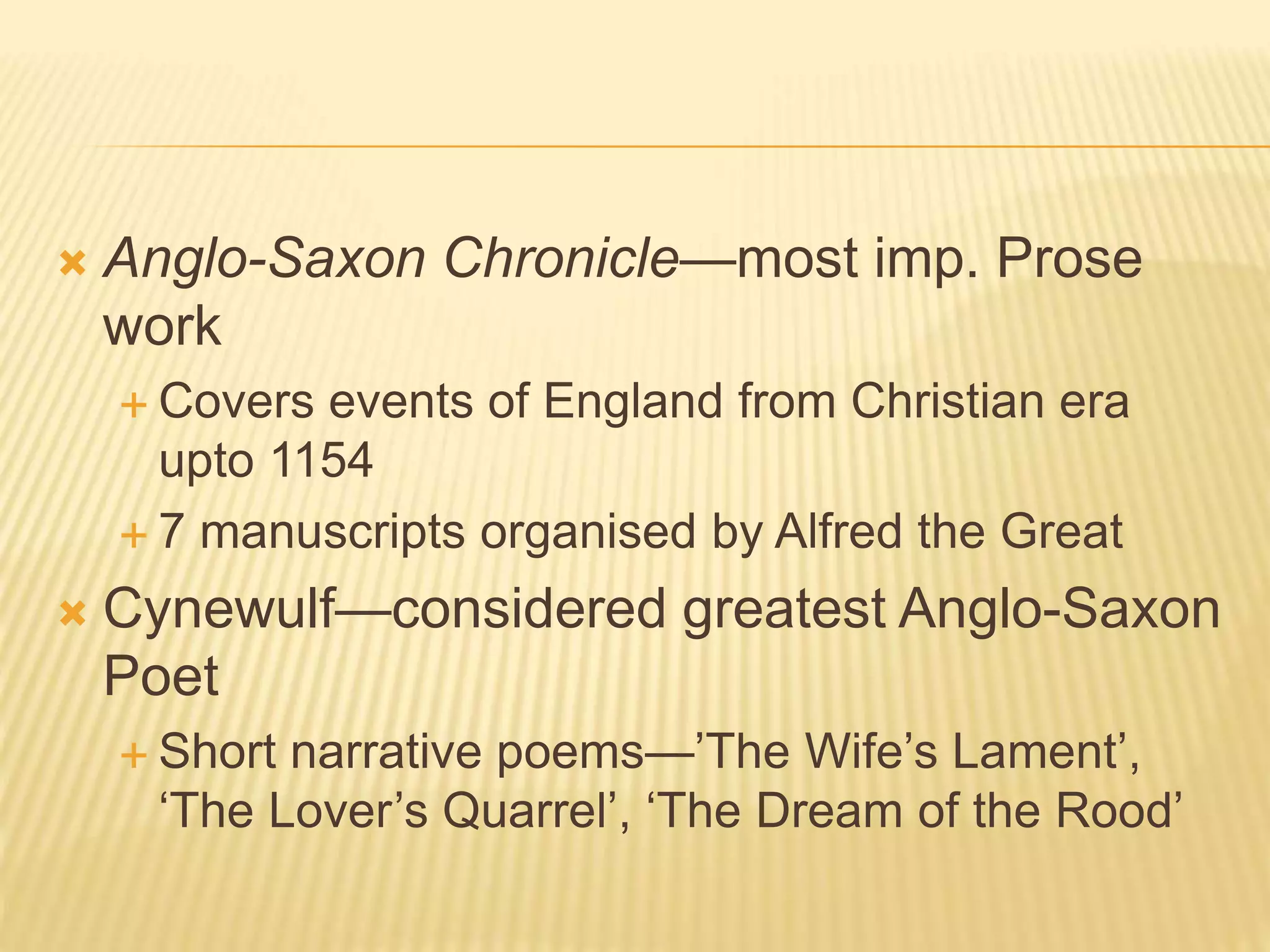 A history of english literature | PPTX | Genealogy and Ancestry ...