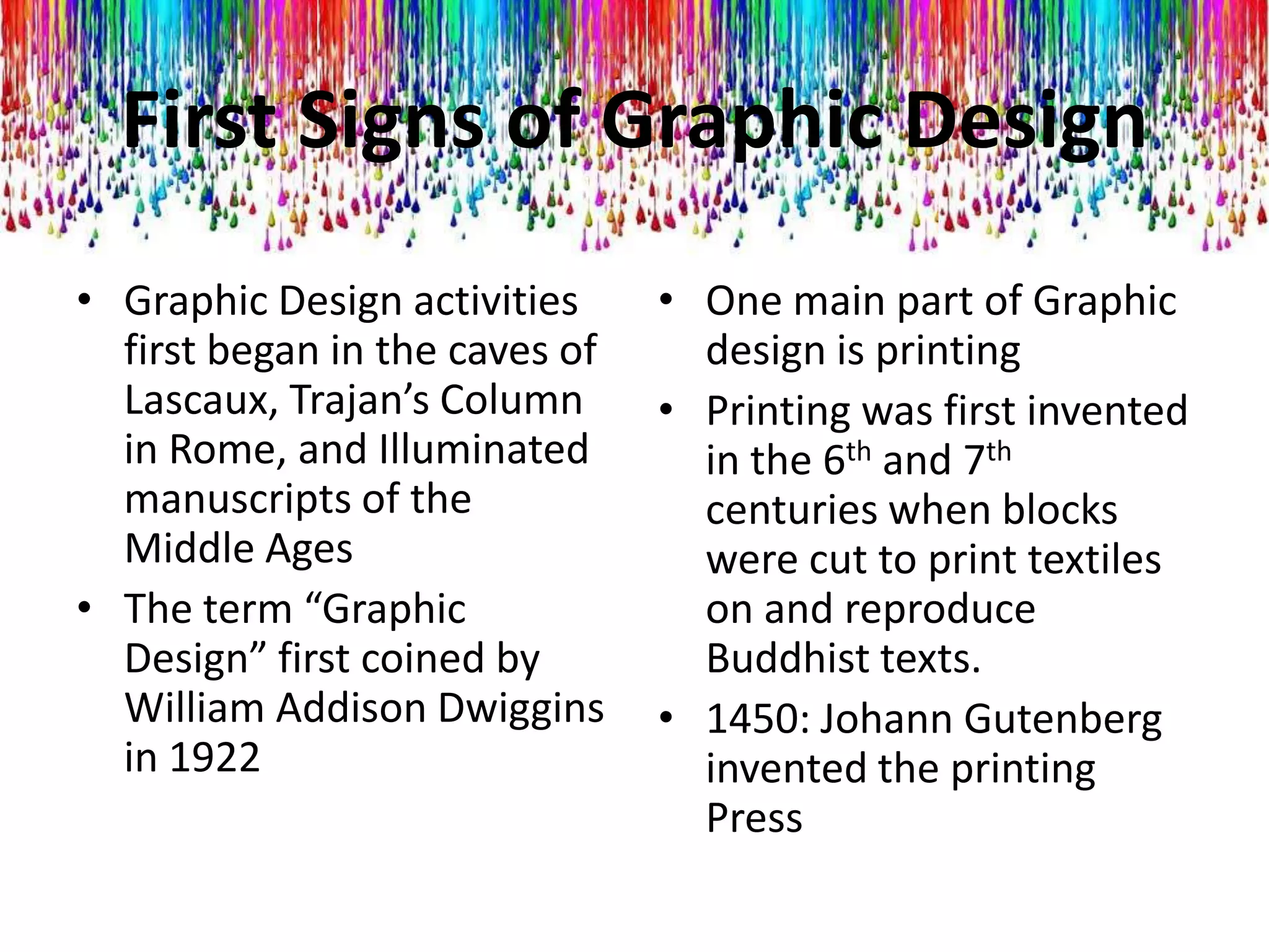 A history of graphic design | PPTX