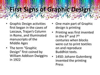 A history of graphic design | PPTX