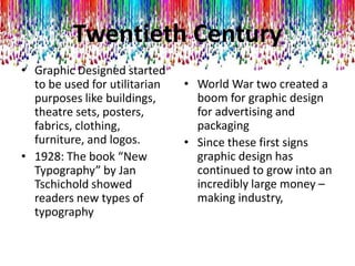 A history of graphic design | PPTX