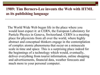 A history of html | PPT