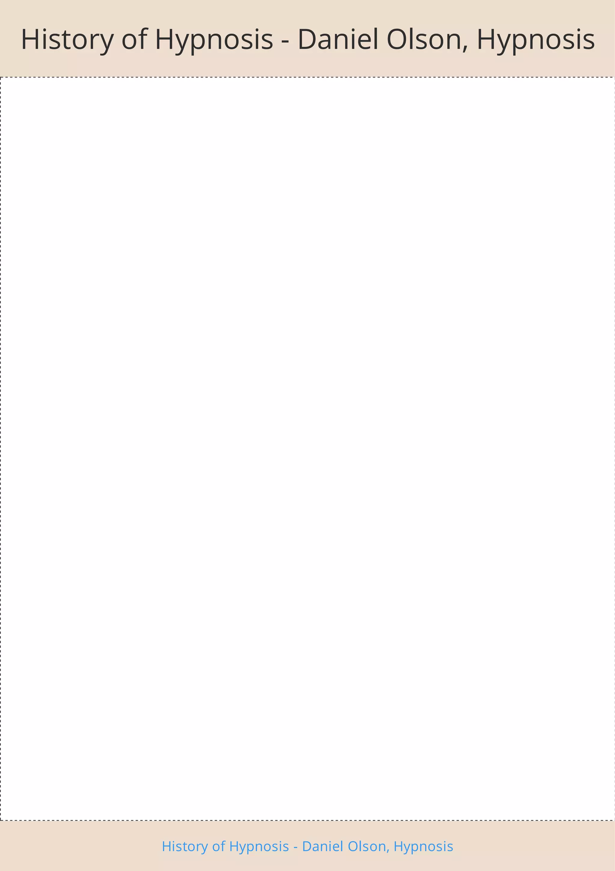 A history of hypnosis | PDF