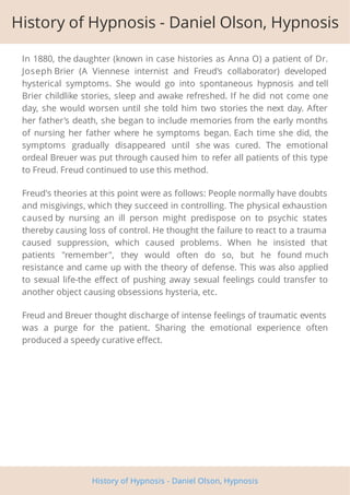 A history of hypnosis | PDF