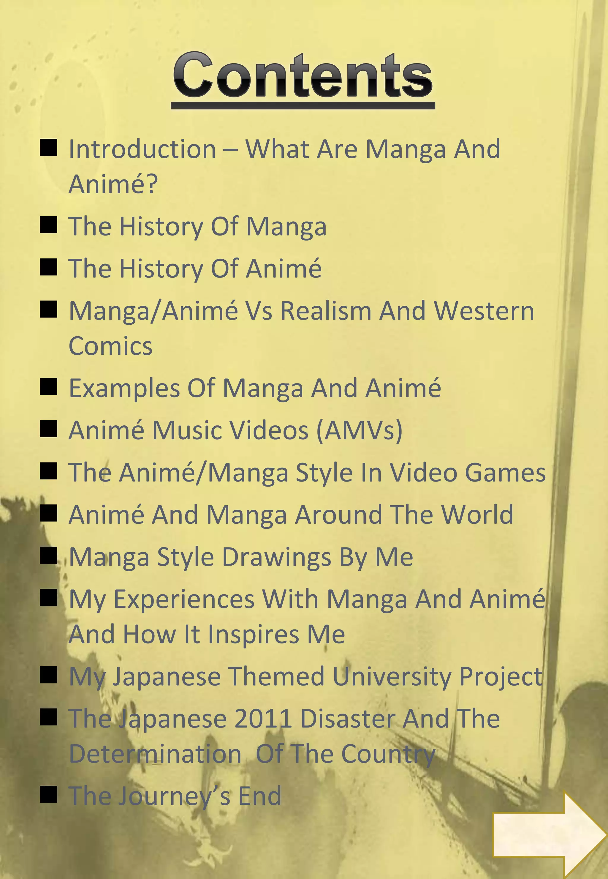 A history of japanese manga and anime culture | PPSX