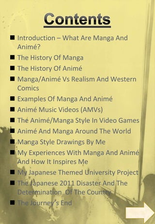 A history of japanese manga and anime culture | PPSX
