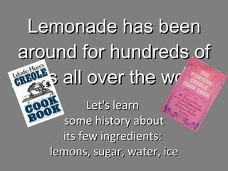 A history of lemonade | PPT