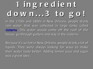 A history of lemonade | PPT