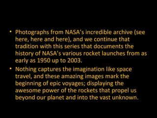 A history of nasa rocket launches | PPT