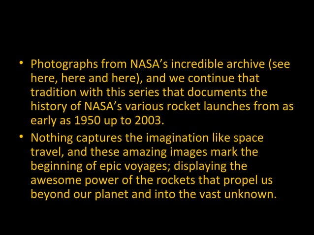 A history of nasa rocket launches | PPT