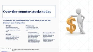 A history of the over-the-counter markets | PPTX