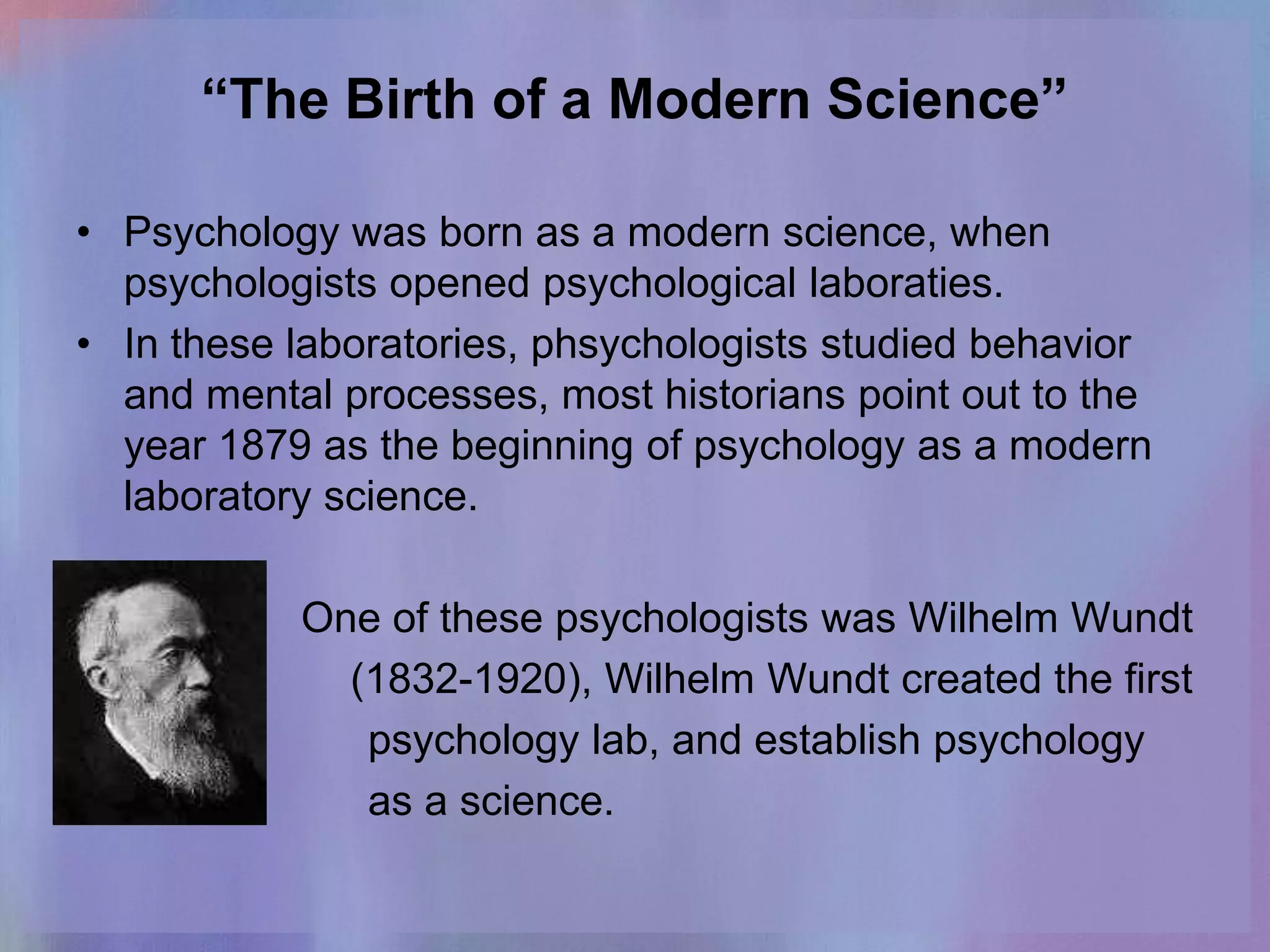 A history of psychology section 3 | PPTX