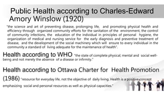 A history of public health | PPTX
