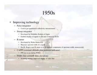 A history of radar meteorology technology and theory | PDF