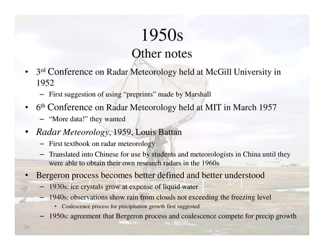 A history of radar meteorology technology and theory | PDF | Physics ...