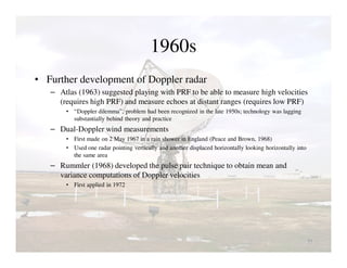 A history of radar meteorology technology and theory | PDF