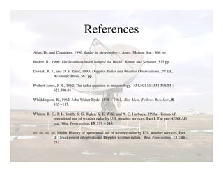 A history of radar meteorology technology and theory | PDF