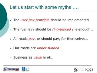 A history of road funding in South Africa | PPT