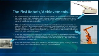 A history of robots | PPTX