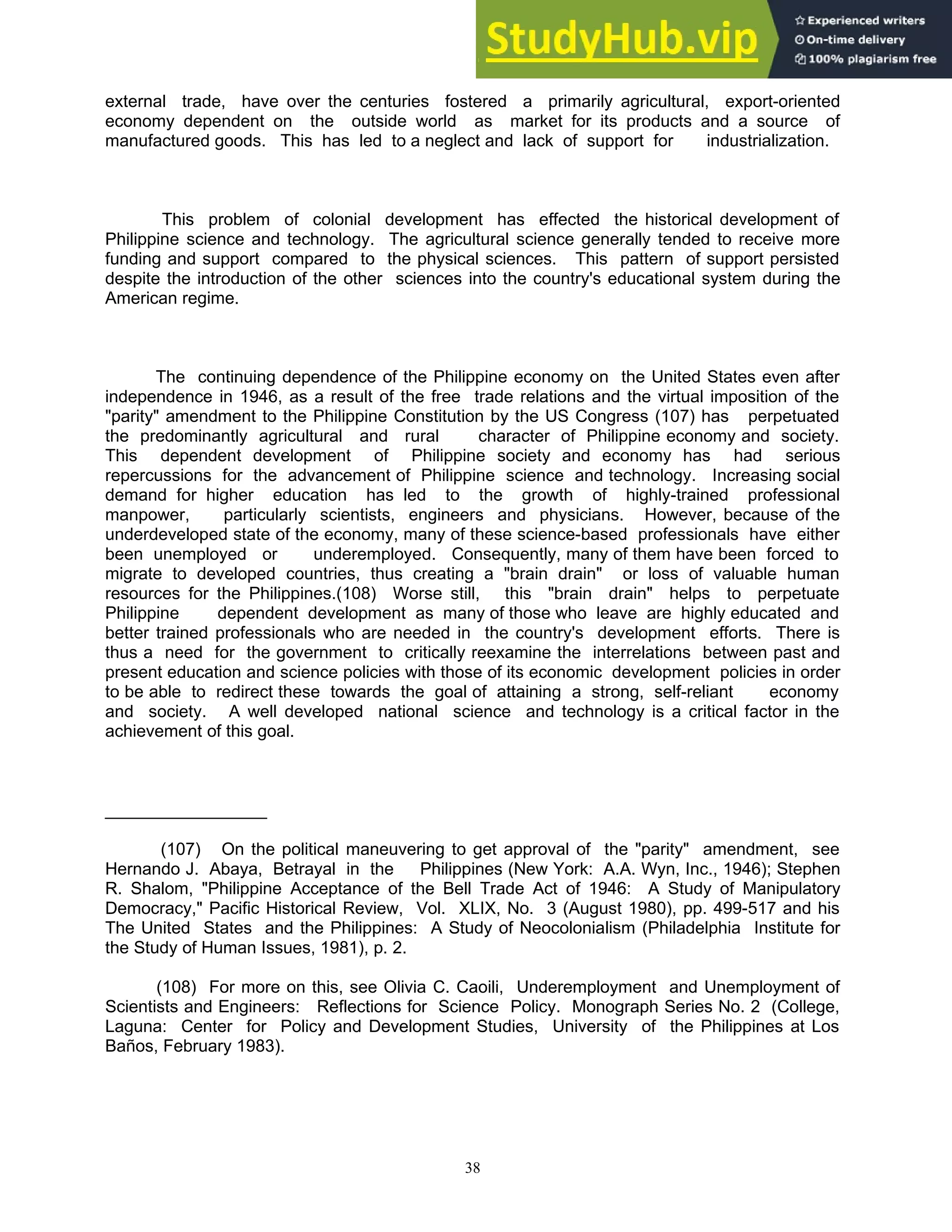 A HISTORY OF SCIENCE AND TECHNOLOGY IN THE PHILIPPINES | PDF