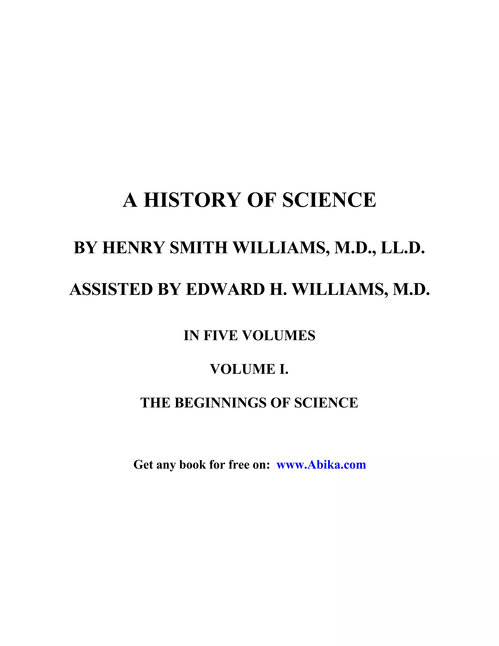A history of science (volume 1) | PDF | Geology | Science
