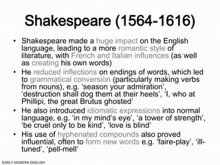 A History of the English Language | PPTX