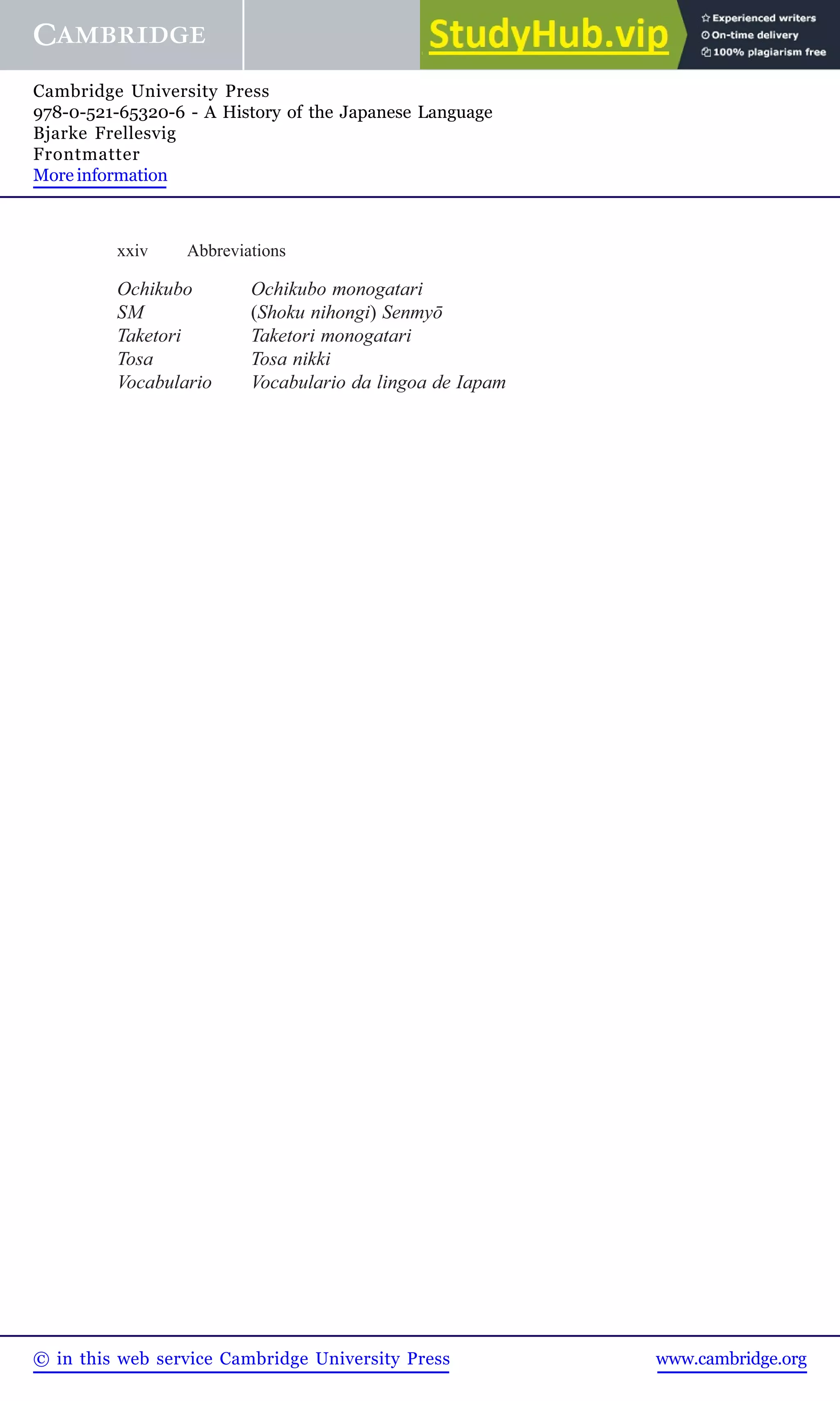 A History Of The Japanese Language | PDF