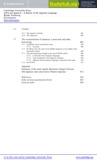 A History Of The Japanese Language | PDF