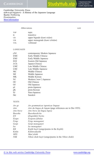A History Of The Japanese Language | PDF