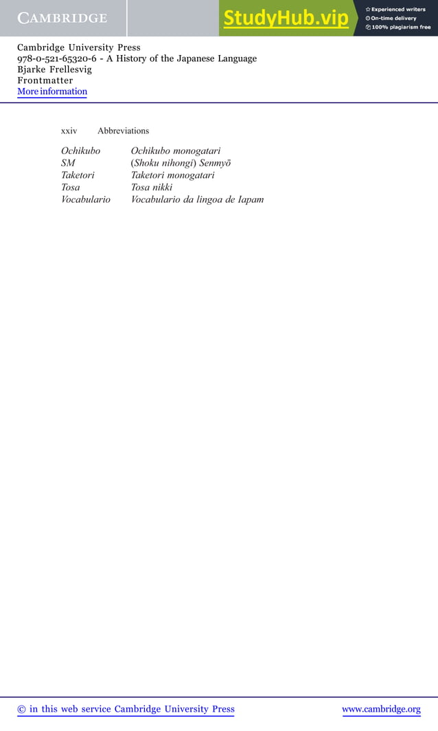 A History Of The Japanese Language | PDF