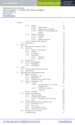 A History Of The Japanese Language | PDF