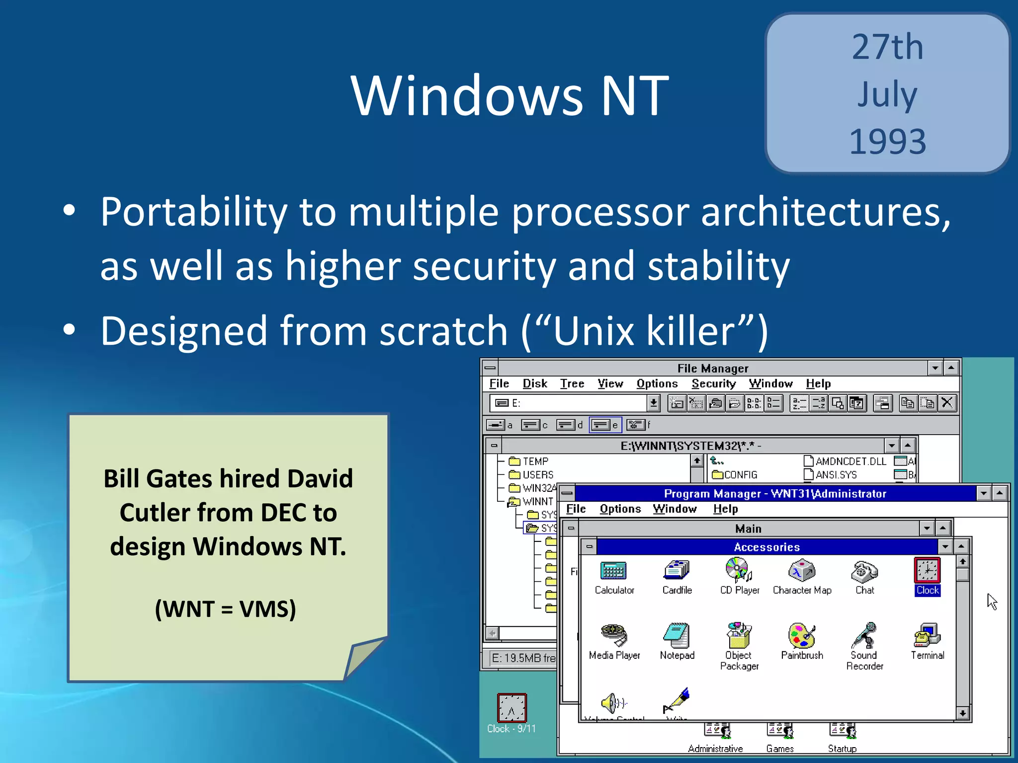 A History of Microsoft Windows | PPTX