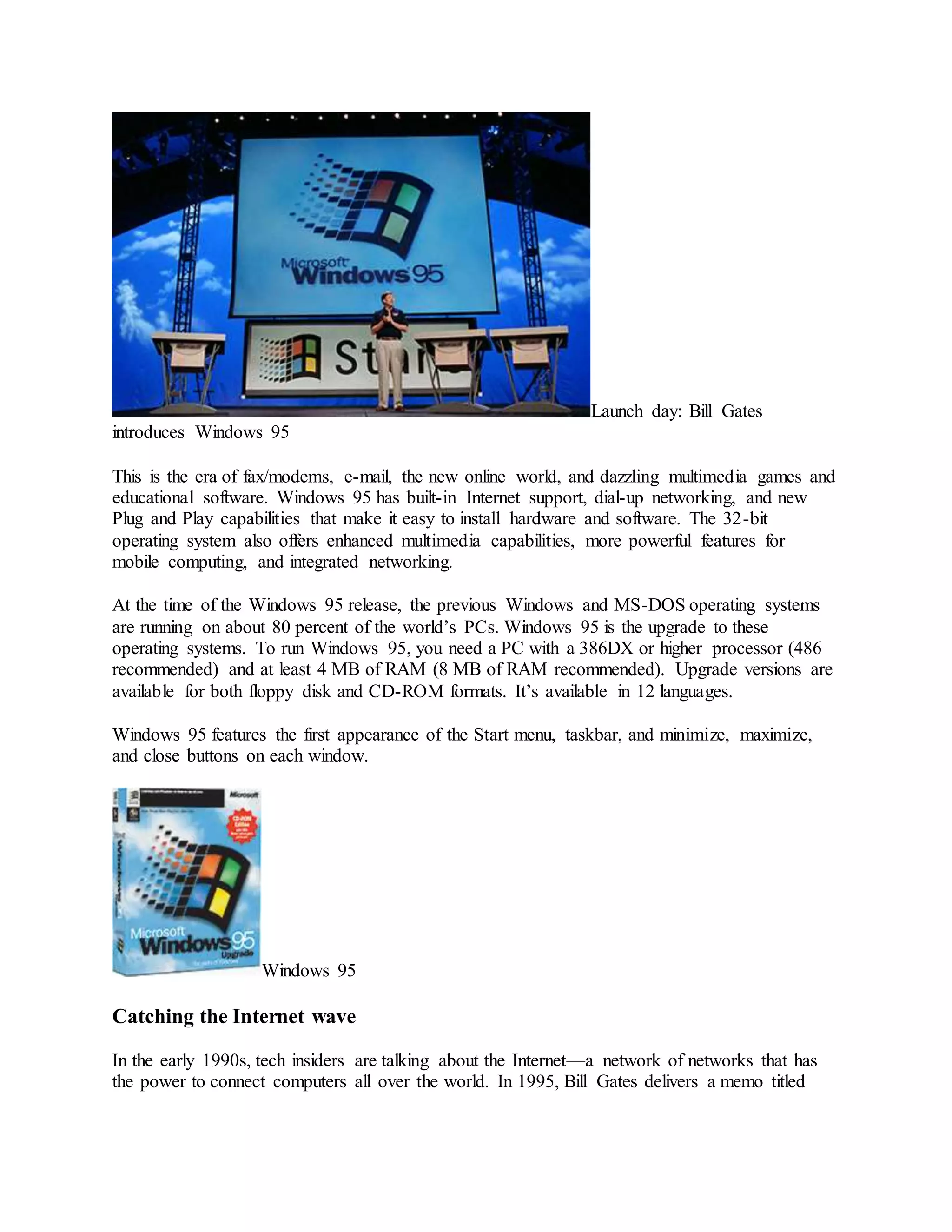 A history of windows | DOCX