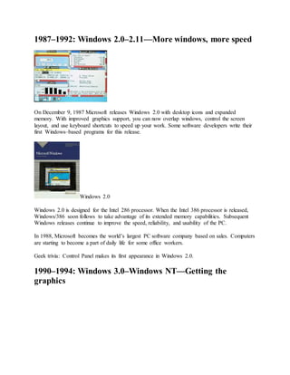 A history of windows | DOCX