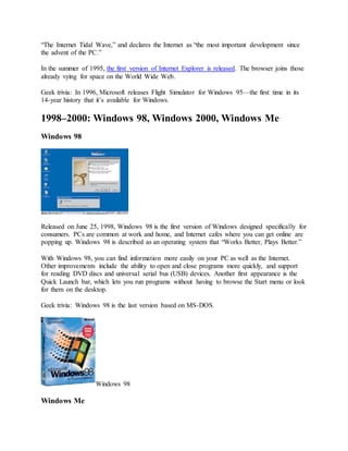 A history of windows | DOCX