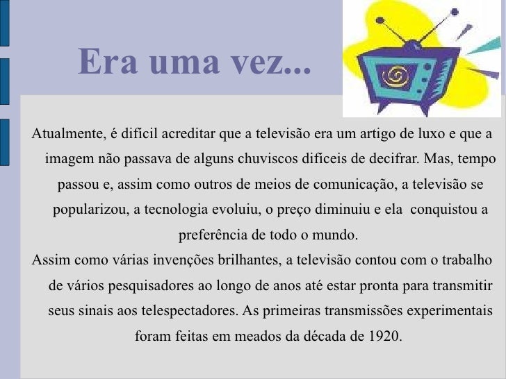 A História da Televisão