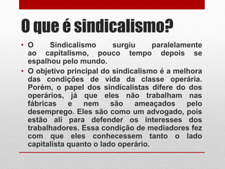 A história do sindicalismo no brasil | PPTX