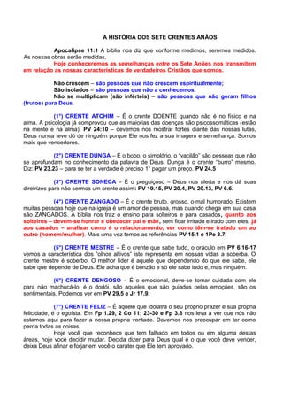 A história dos sete crente anões | DOC