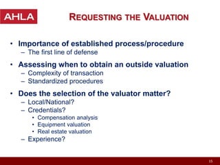Guarding Your Client's Valuation from Attack--Dos and Don'ts for ...