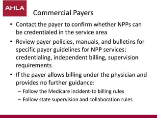 The Anatomy of Incident-To and Split/Shared Billing | PPTX