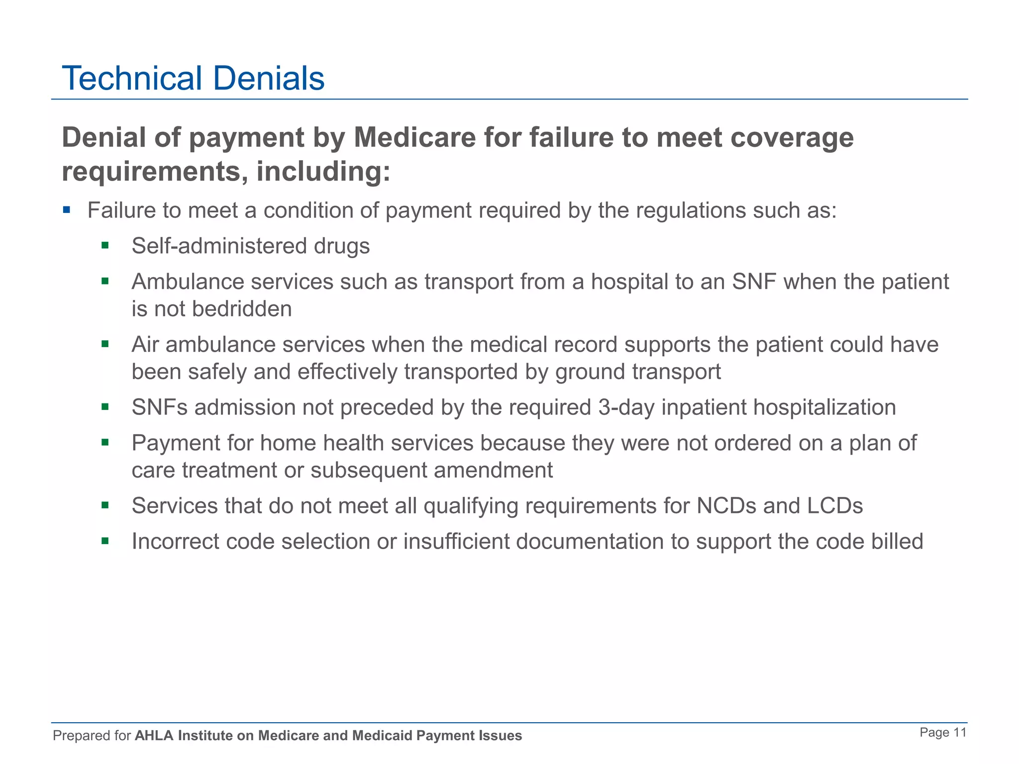 Addressing Medical Necessity Denials and Recoupments | PPTX