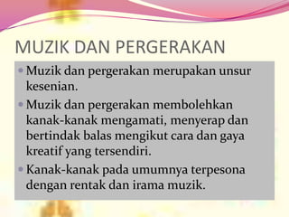 KONSEP PERGERAKAN ASAS, MUZIK DAN PERGERAKAN | PPT