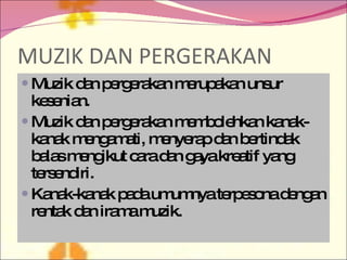KONSEP PERGERAKAN ASAS, MUZIK DAN PERGERAKAN | PPT