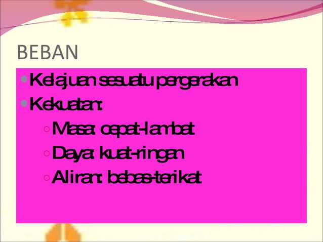 KONSEP PERGERAKAN ASAS, MUZIK DAN PERGERAKAN | PPT